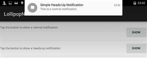 how to implement notifications in android lollipop