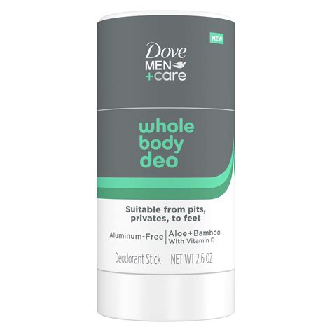 Dove Mencare Whole Body Deo Stick Bamboo And Aloe 26 Oz