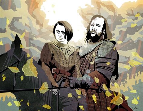 Arya Stark And The Hound By Balkoth26 On Deviantart Arya Stark Game
