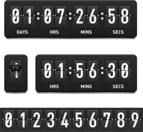 Countdown Timer Royalty Free Vector Image Vectorstock