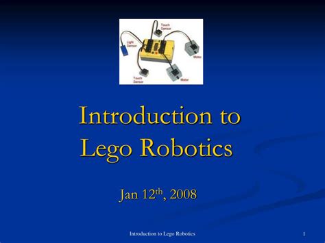 Ppt Introduction To Lego Robotics Powerpoint Presentation Free Download Id6134377