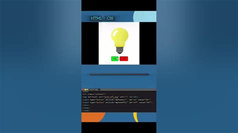 Bulb 💡 Onoff Code Html Css Subscribe Trending Youtube