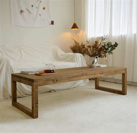 Alo Rustic Solid Wood Coffee Table Furniture And Home Living Furniture