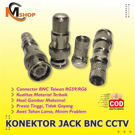 Taiwan Bnc Cctv Connector Original Bnc Cctv Drat Connector Shopee Philippines