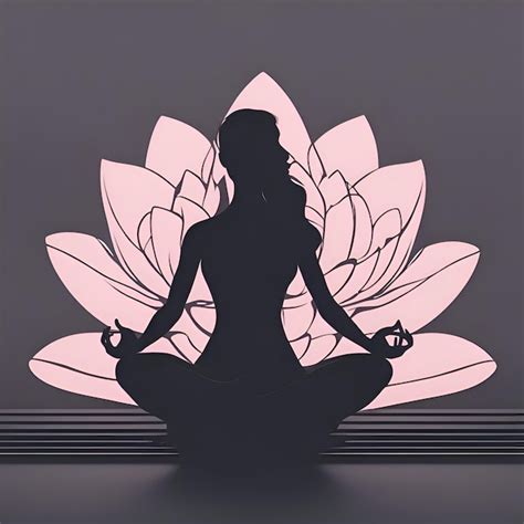 Premium Ai Image Silhouette Of A Woman Practicing Yoga On A Lotus