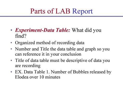 introduction to lab reports ppt download