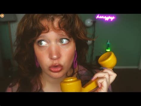 ASMR inaudible wet whispers on the telephone (intense mouth sounds, no ...