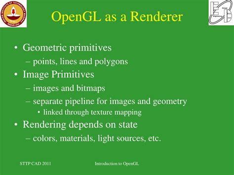Ppt Introduction To Opengl Powerpoint Presentation Free Download