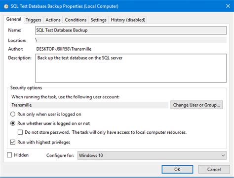 Scheduling Sql Server Backups Transmille Support
