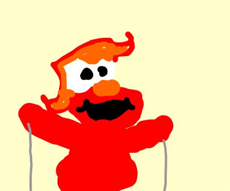 Elmo But Hes An Elbow Drawception
