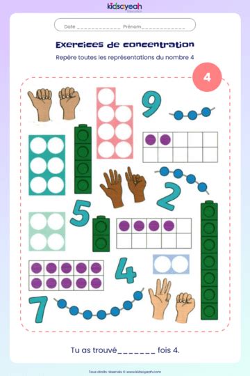 30 Jeux De Concentration Pour Enfants à Imprimer Pdf