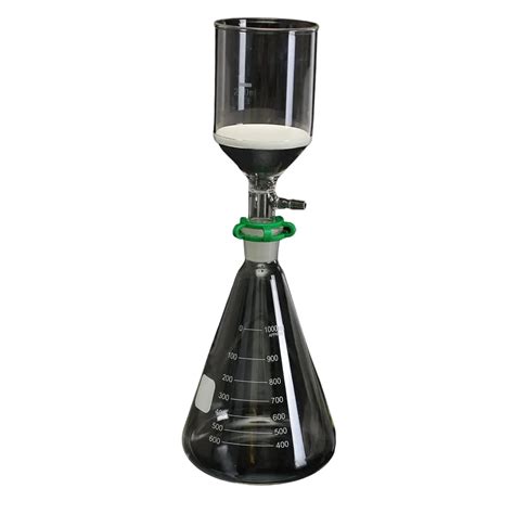 Buy Conical Flask 1000ml Glass Vaccum Suction Filter Filtration Kit 250ml Buchner Funnel
