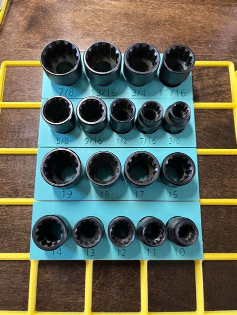 Gridfinity Craftsman Socket Holder 24967 L Ab Remixed By Rook0011