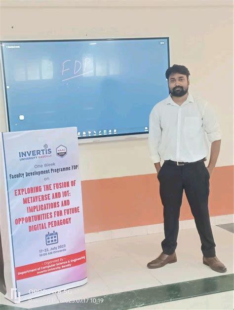 Er Abhishek Kumar Agrahari On Linkedin Today I Participated In The One Week Offline Faculty