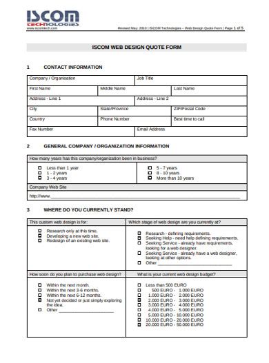 10 Web Design Quotation Examples To Download