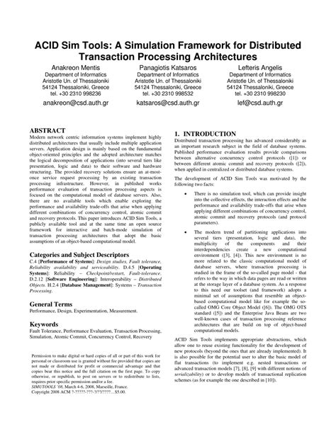 pdf acid sim tools a simulation framework for distributed
