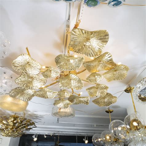 Brass Flush Mount Lily Pad Ceiling Fixture Flush Mounts John