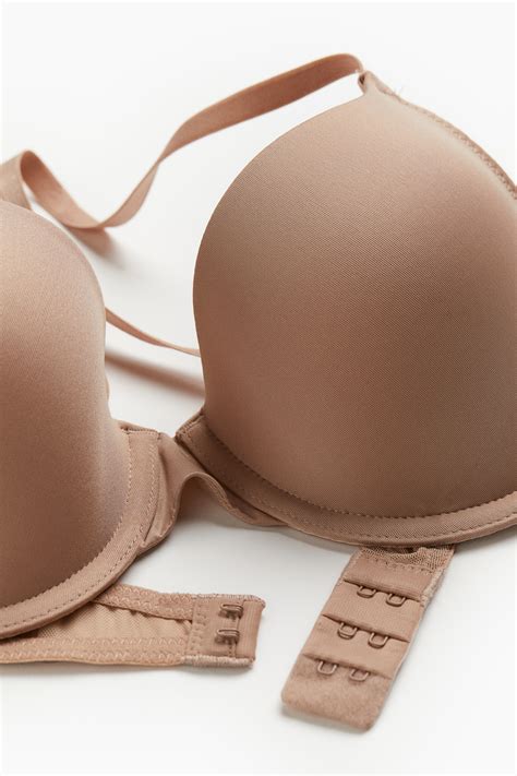 Womens Whitedark Beige 2 Pack Padded Underwire Bras Handm Us