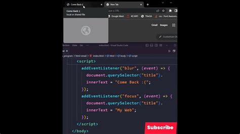 window blur focus event in javascript shorts youtube