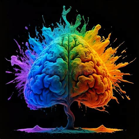 Human Intelligence Human Brain Generative Ai Stock Illustration Illustration Of Science