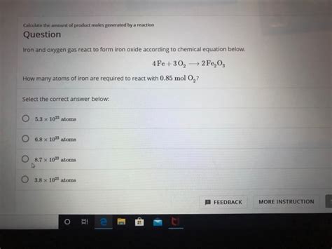 Solved Calculate The Amount Of Product Moles Generated By A