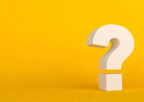 Signo De Interrogación Sobre Fondo Amarillo Con Sombra En Colores