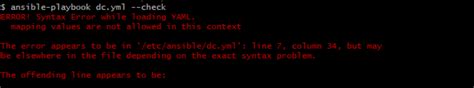 Different Ways To Check For Ansible Syntax Errors