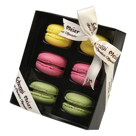 Assorted Classic Macarons 6pcs Schoggi Meier