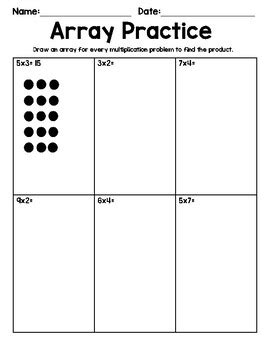 Array Practice By Teaching With Garcia TPT