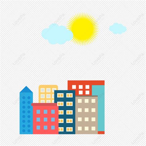 만화 도시 건물 Png 일러스트 무료 다운로드 Lovepik