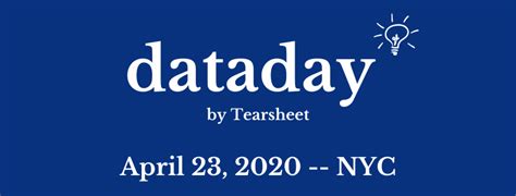 Introducing Tearsheets Dataday Conference Tearsheet