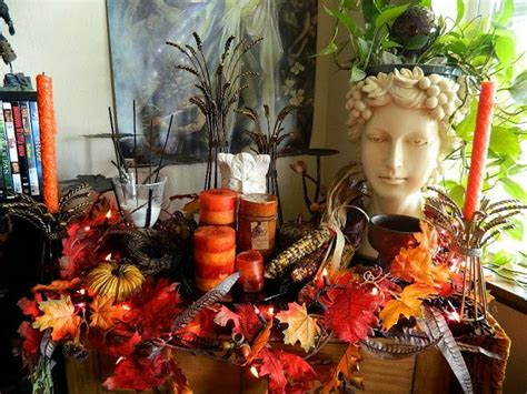 Autumn Equinox Mabon Altar Samhain Altar
