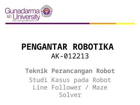 PPT Teknik Perancangan Robot DOKUMEN TIPS