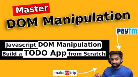 Javascript Dom Manipulation Building A Todo Application From Scratch