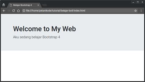 tutorial bootstrap 4 untuk pemula pengenalan bs4 dan persiapan project
