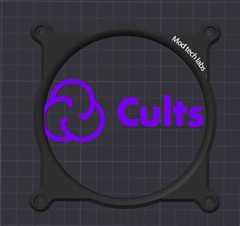 🕹️ Cults 120mm Fan Grill Ams Ready・free Stl File For 3d Printing・cults