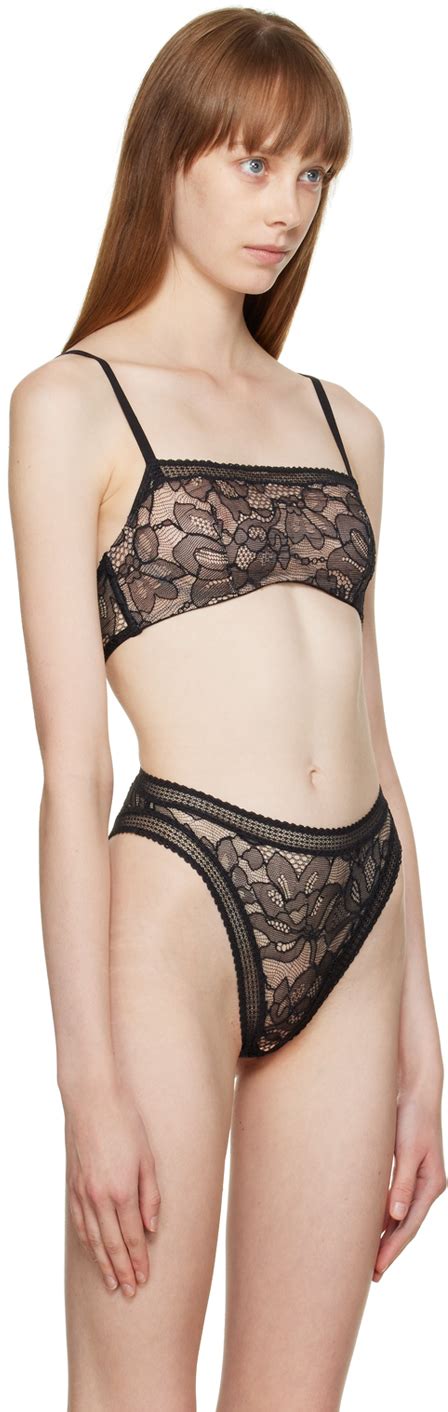 Wolford Black Sheer Bra Wolford