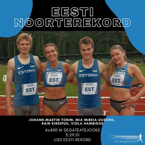 Kergejõustik Eesti Noorterekord 🇪🇪 Vilniuses Püstitati Täna Veel