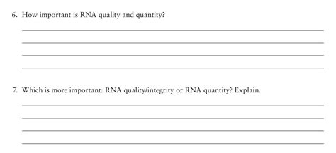 Solved How Important Is RNA Quality And Quantity Chegg Com