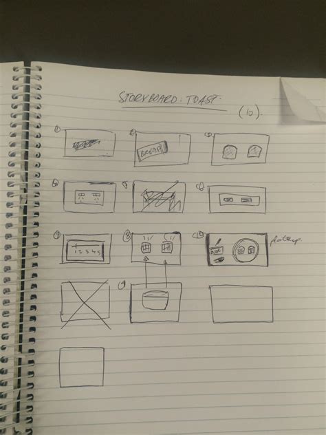 Flow Chart And Story Board Toast Interactive Design