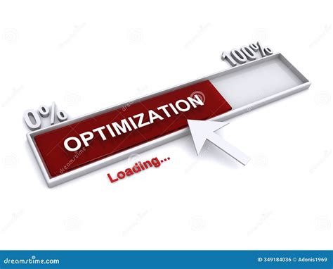 Optimization Loading Progress On White Stock Illustration