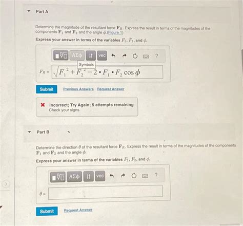 Solved Figure 1 Of 1Determine The Magnitude Of The Resultant Chegg Com