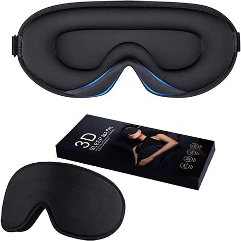 Ultra Thin 3d Blackout Eye Mask For Sleeping Skin Friendly Contoured