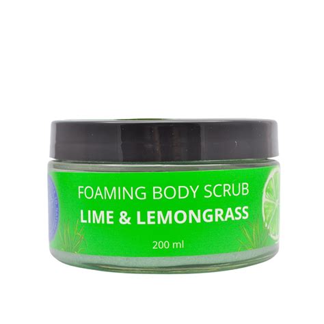 Foaming Lime And Lemongrass Body Scrub Moksi