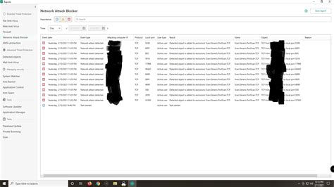 received notifications scan generic portscan tcp kaspersky internet