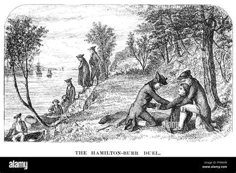 Hamilton Burr Duel 1804 Nan Artists Reconstruction Of The Duel