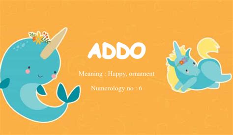 Addo Name Meaning