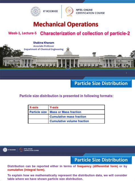Lecture 5 Characterization Of Collection Of Particles 2 Pdf