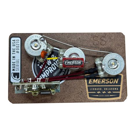 Emerson Custom Premier Pro Blender 5 Way Prs Silver Sky Prewired Kit