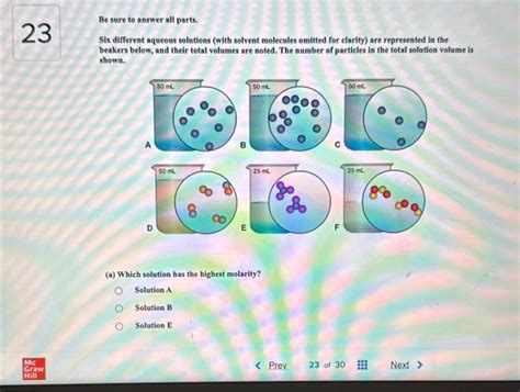 Solved Be Sure To Answer All Parts Six Different Aqueous
